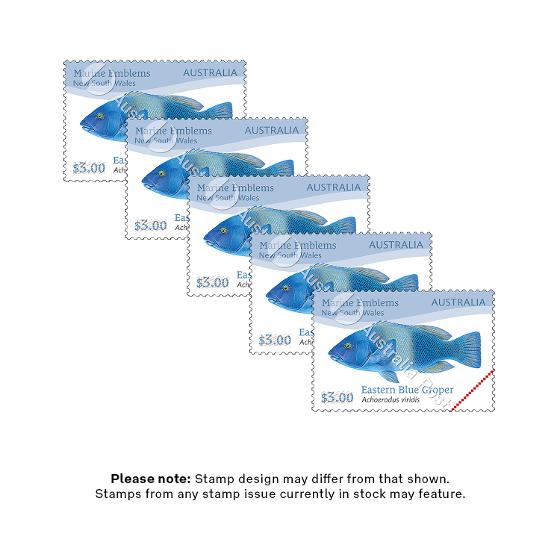 1000 x $3 Self Adhesive Postage Stamps - Australia Post - BRAND NEW FV